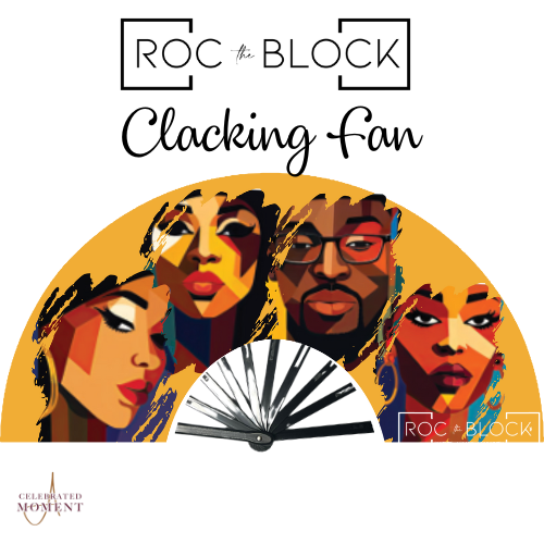 Official ROC the Block Juneteenth Yellow Clack Fan – Pre-Order Now! – A ...