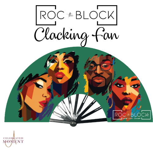 Official ROC the Block Juneteenth Green Clack Fan – Pre-Order Now! – A ...